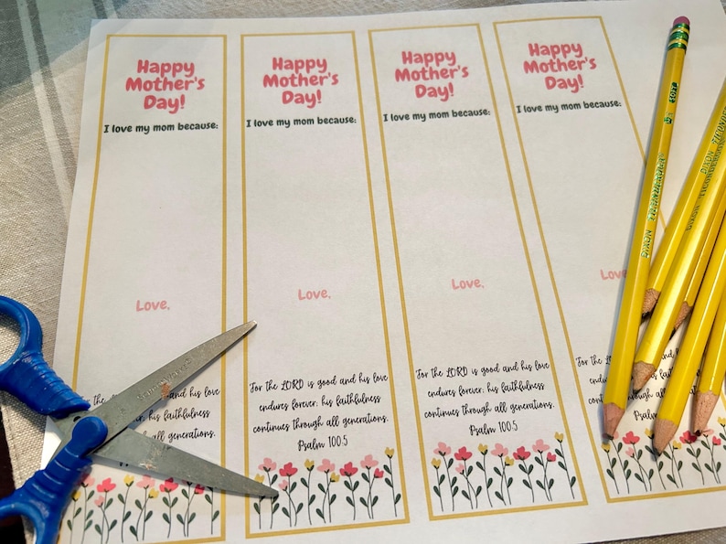 MOTHER’S DAY Bookmark! - Etsy