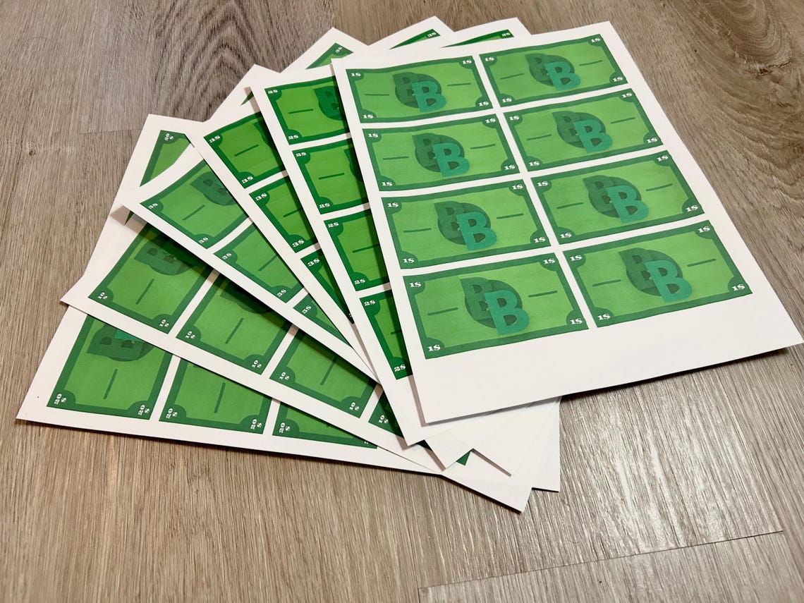 Bible Bucks Printable Reward: Home & Church (PDF) - Etsy