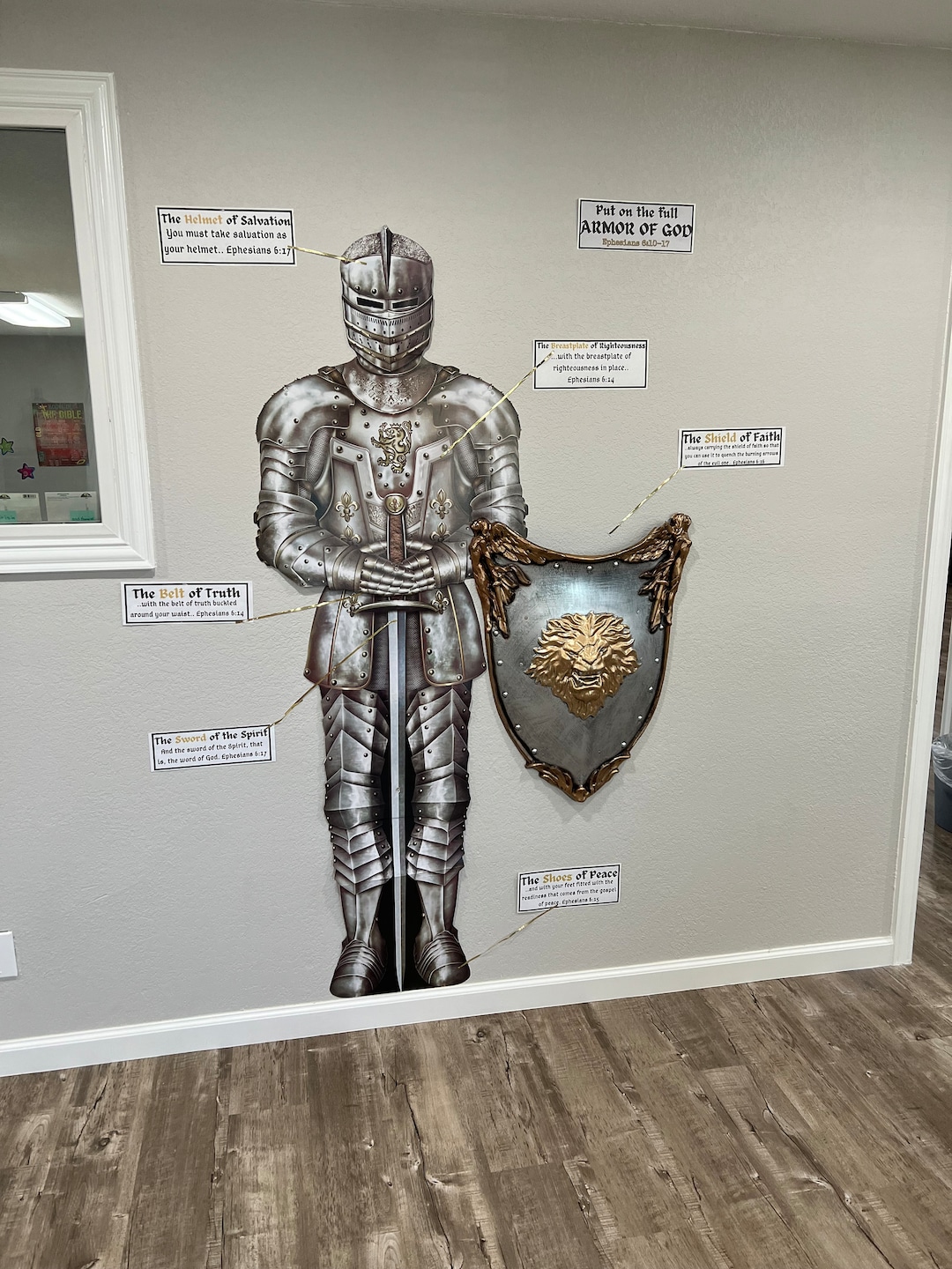 Amor of God Text With Verses Perfect for Labeling Life Size Solider - Etsy