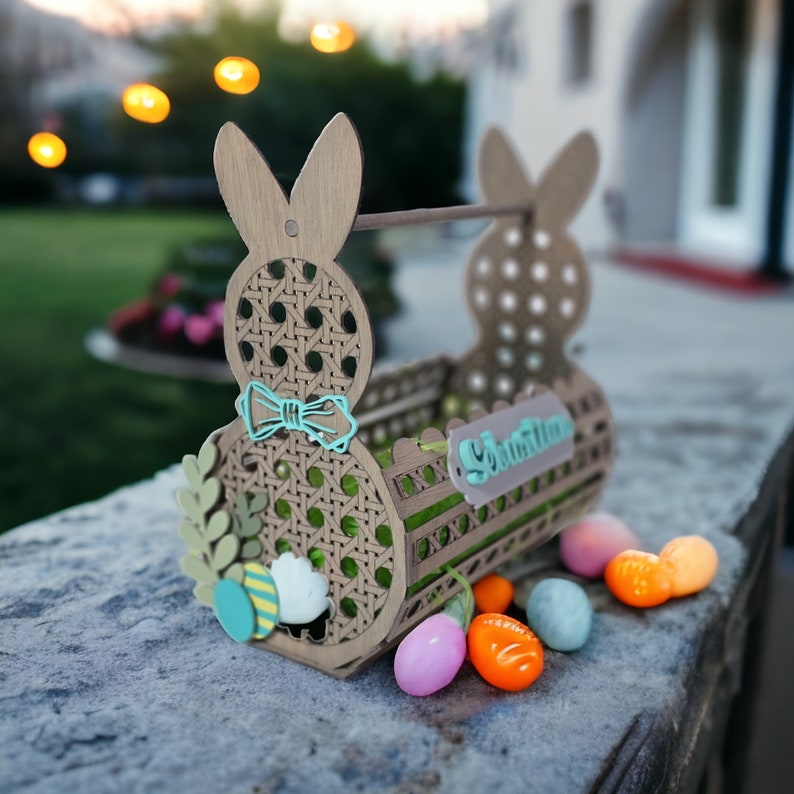 Personalized Bunny Basket | Easter Basket | Custom Easter | Easter ...