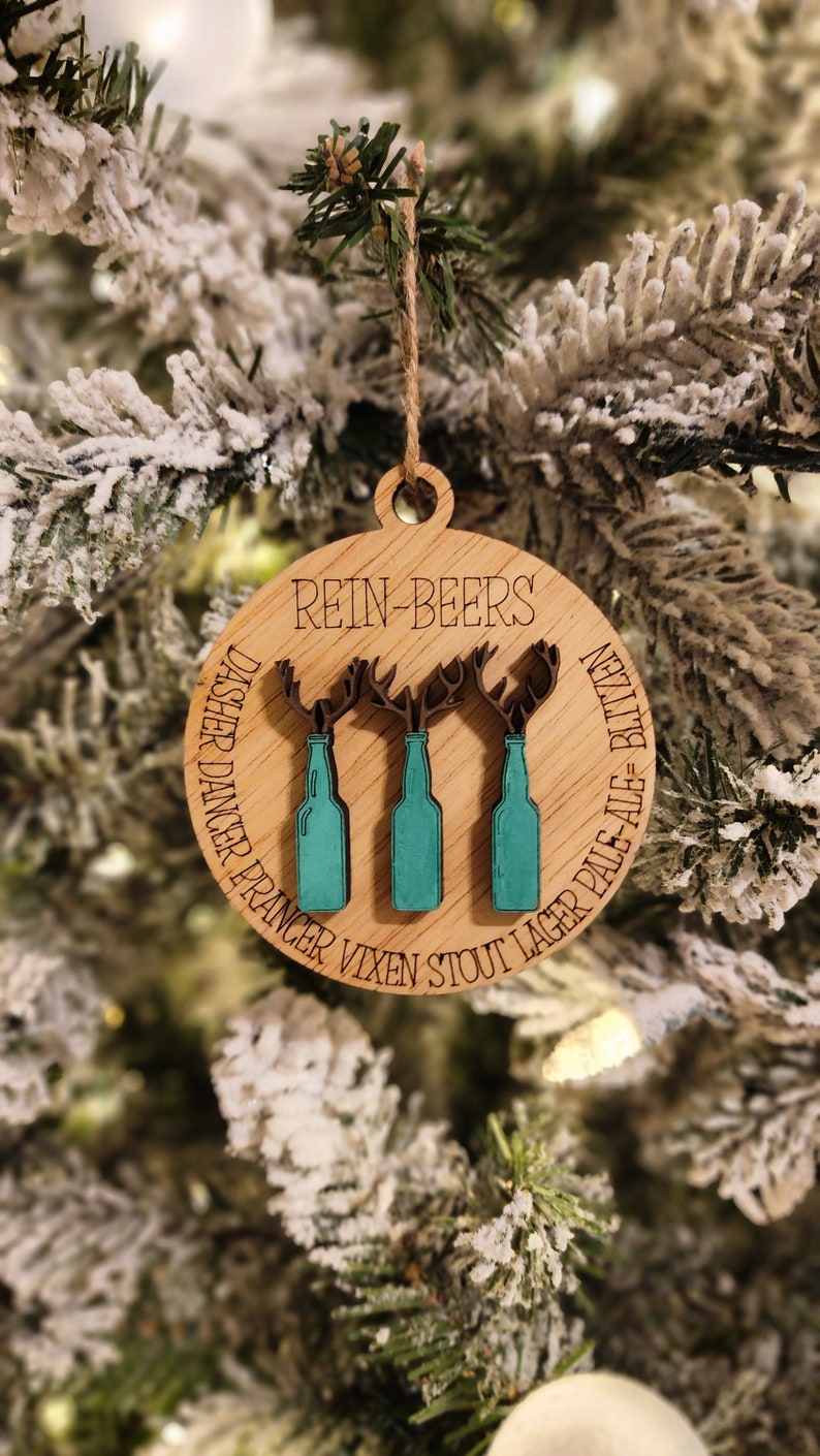 Festive 'rein-beers' Christmas Ornament – Craft Beer Lover's Holiday ...