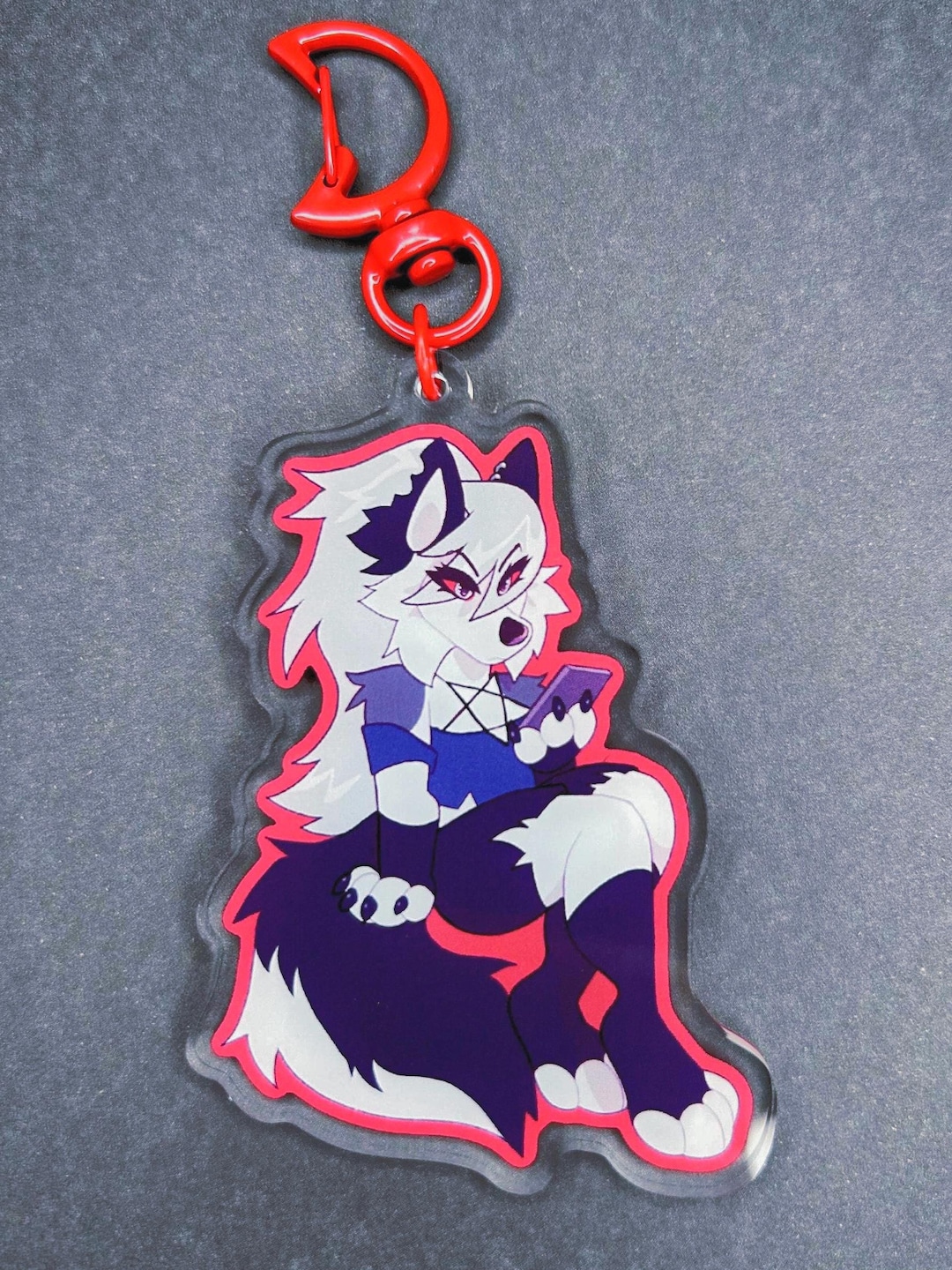 Loona Helluva Boss Keychain / 3in Doublesided Epoxy - Etsy