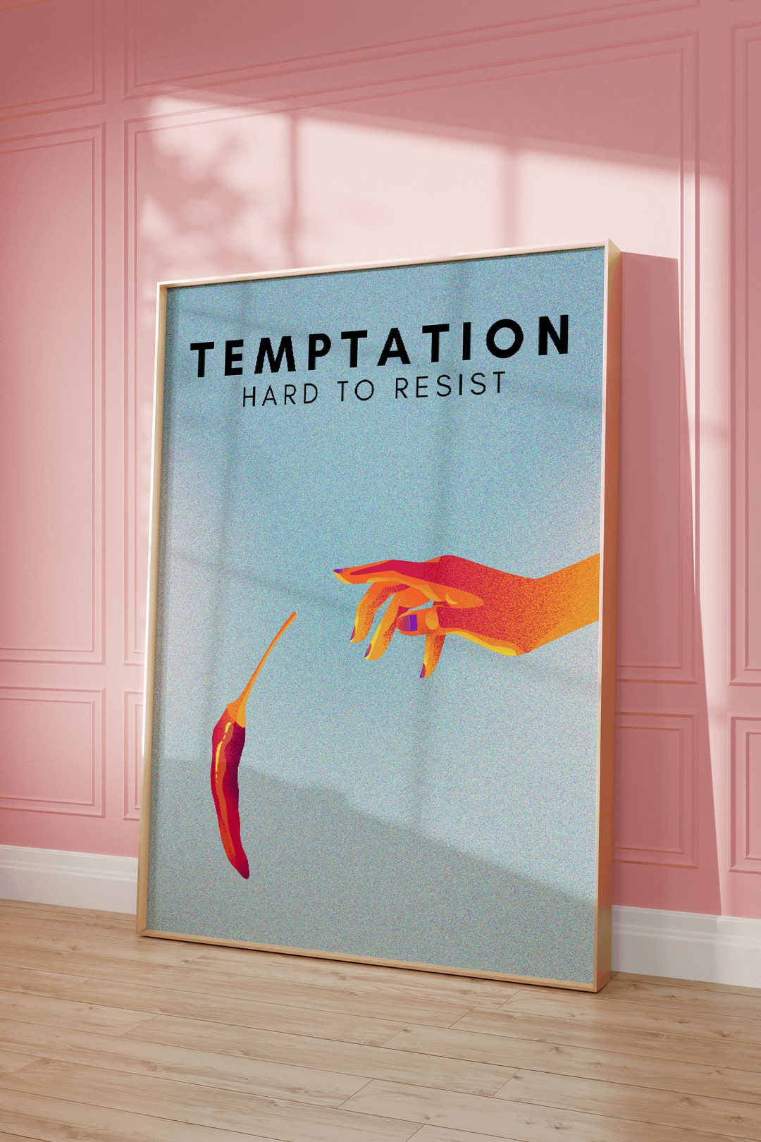 Sensual Wall Print, Sensual Print, Digital Art, Retro Print, Retro Wall ...