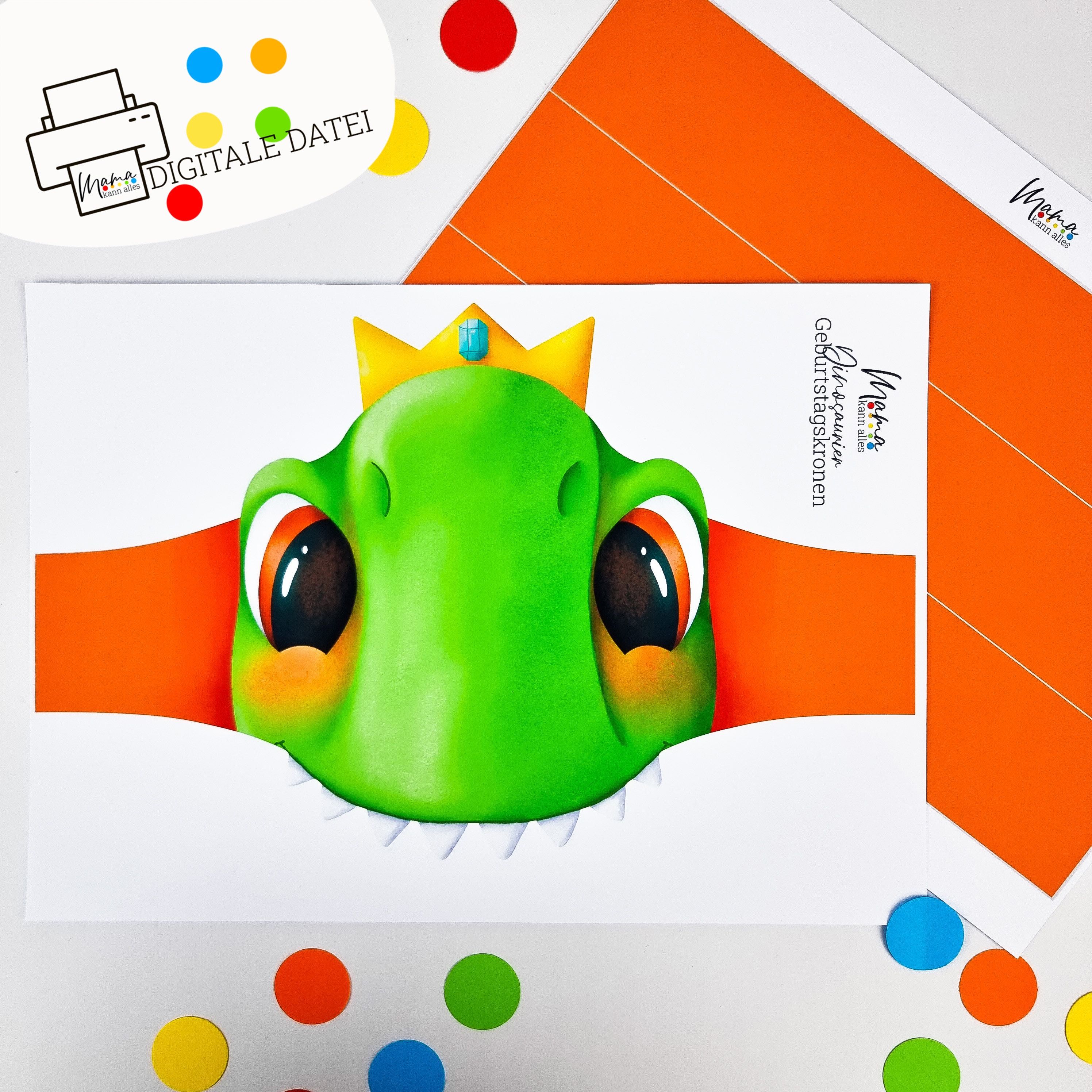10 Dinosaur Crowns for Printing: Party Hats for Your Dino Children's ...
