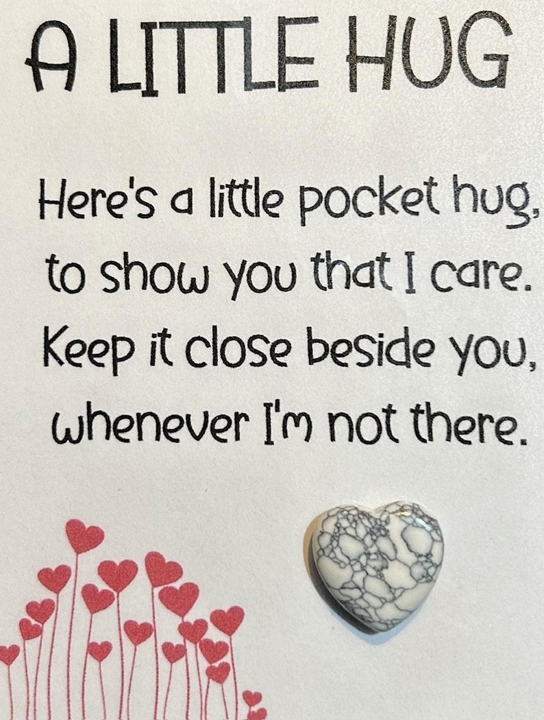 Pocket Hugs With Heart-shaped Gemstones - Etsy