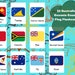 Australian and Oceania Country Flags Flashcards | Digital Download ...