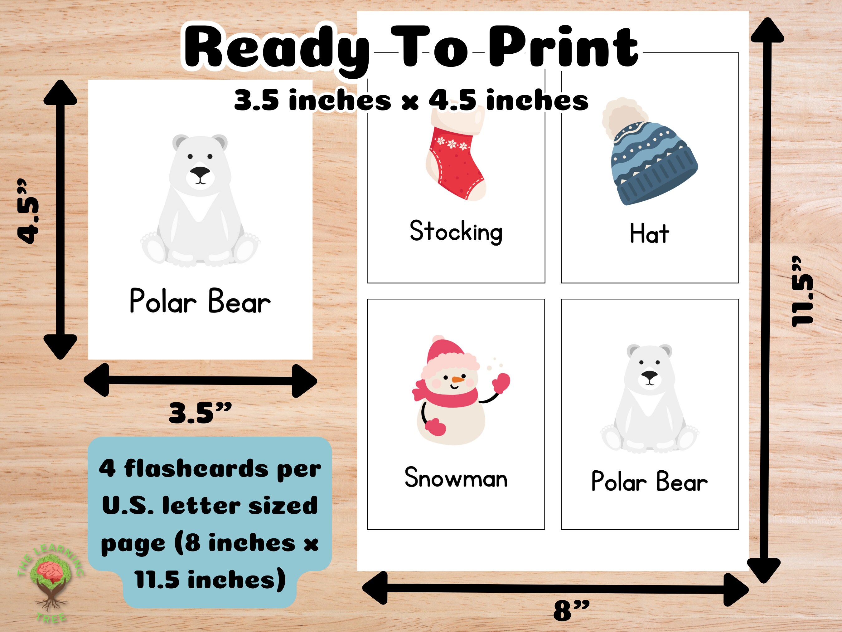 25 Winter Word Flashcards Digital Download Educational Flashcards - Etsy