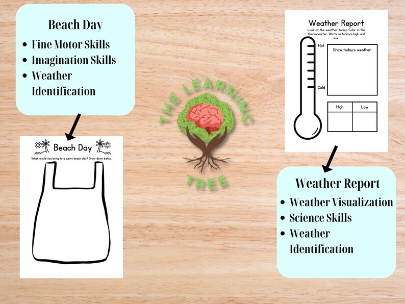 Weather Worksheets | Educational Digital Printable - Etsy