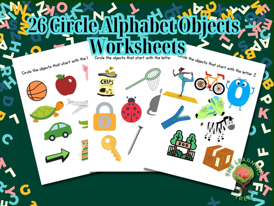 Circle the Objects That Start With the Letter Worksheet | Educational ...