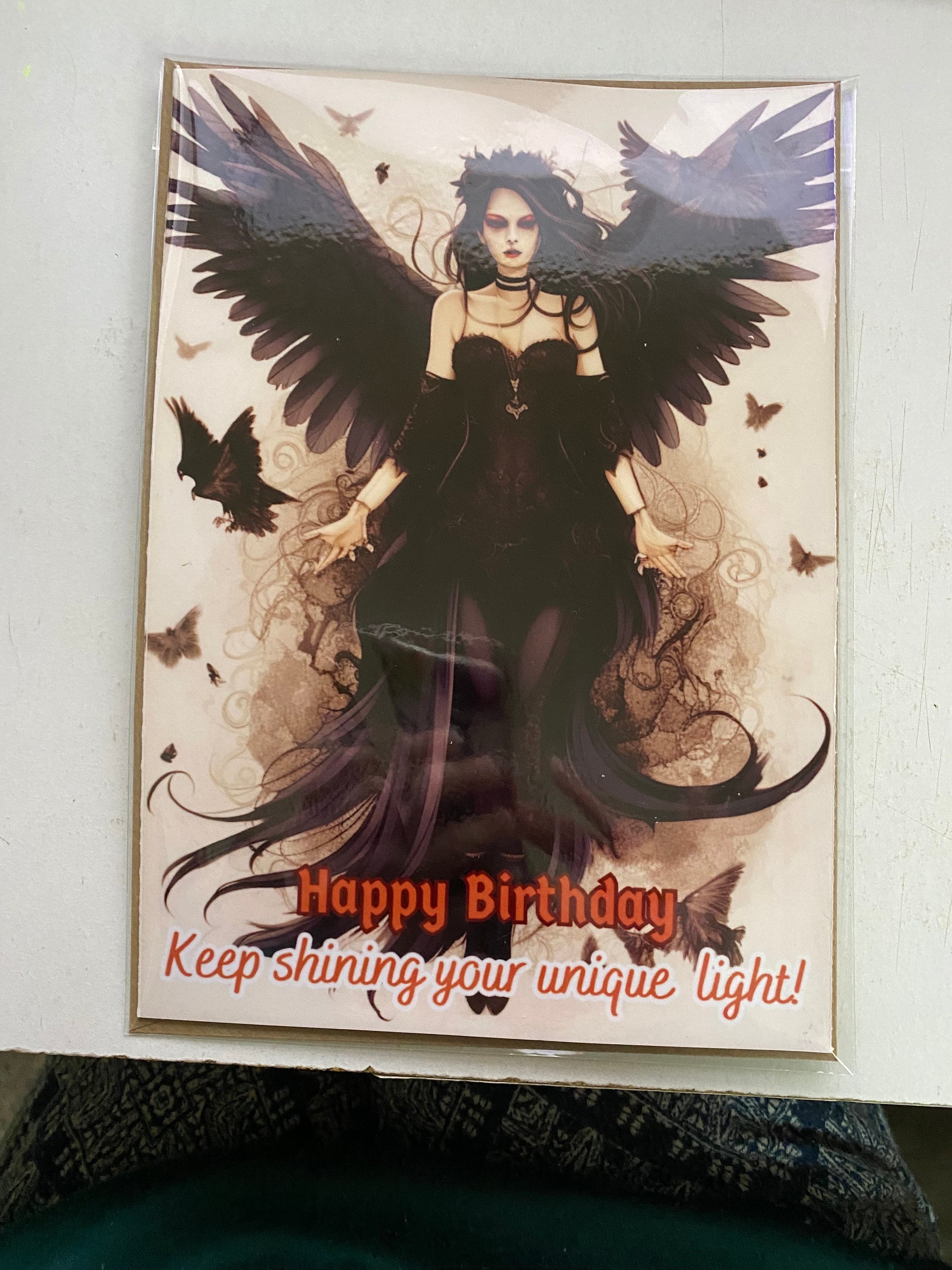 Goth Birthday Card Gothic Birthday Card Fairy Birthday Card - Etsy