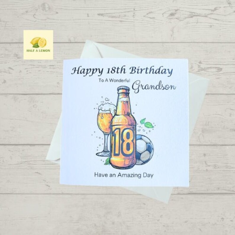 18th Birthday Card for Grandson, Also for Great Grandson, Son, Brother ...