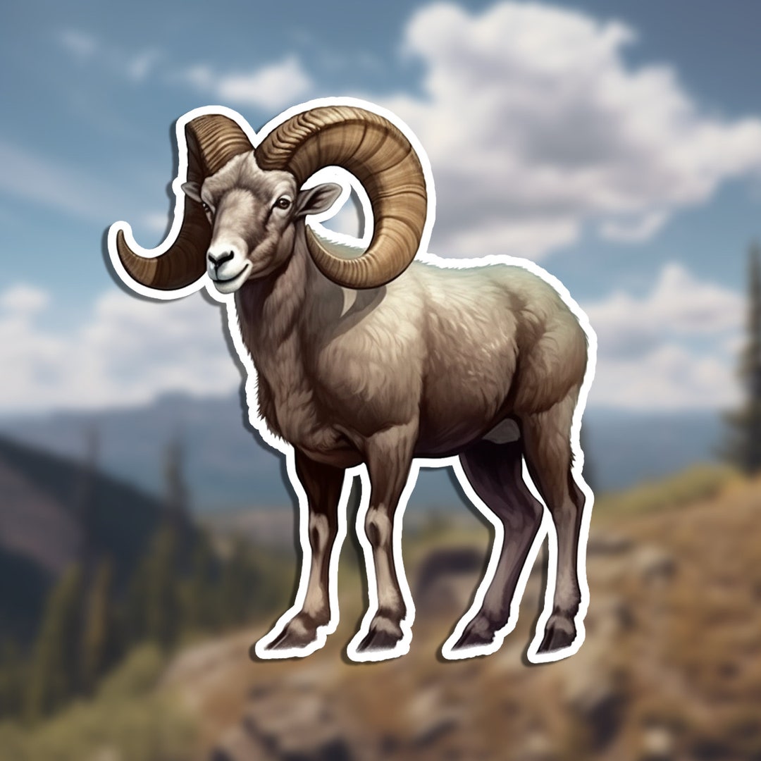 Bighorn Sheep Sticker - Etsy