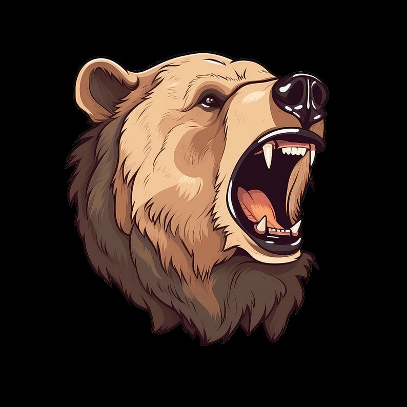 Grizzly Bear Stickers - Etsy