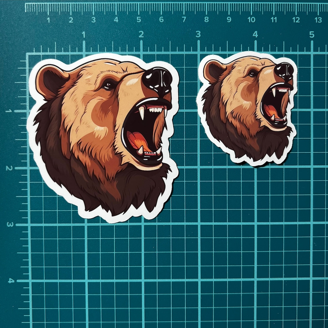 Grizzly Bear Stickers - Etsy