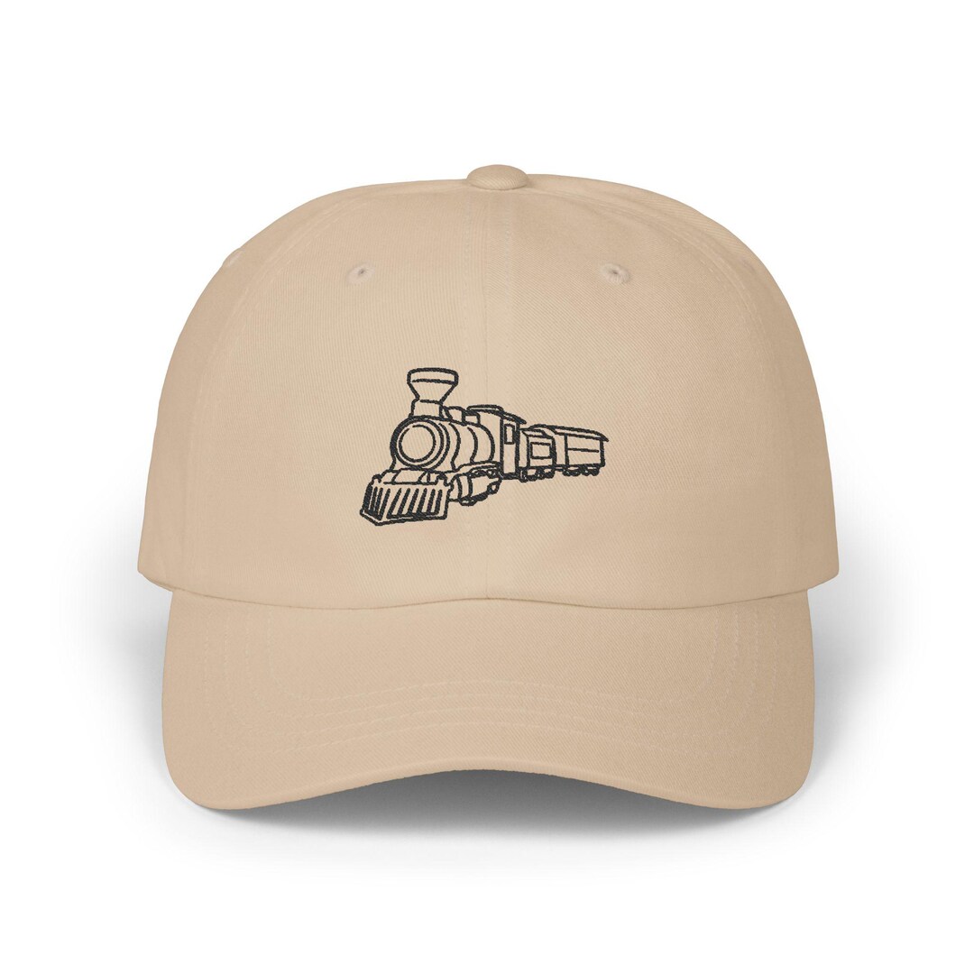 Train Embroidered Hat, Railroad Baseball Cap, Train Lovers Hat, Custom ...
