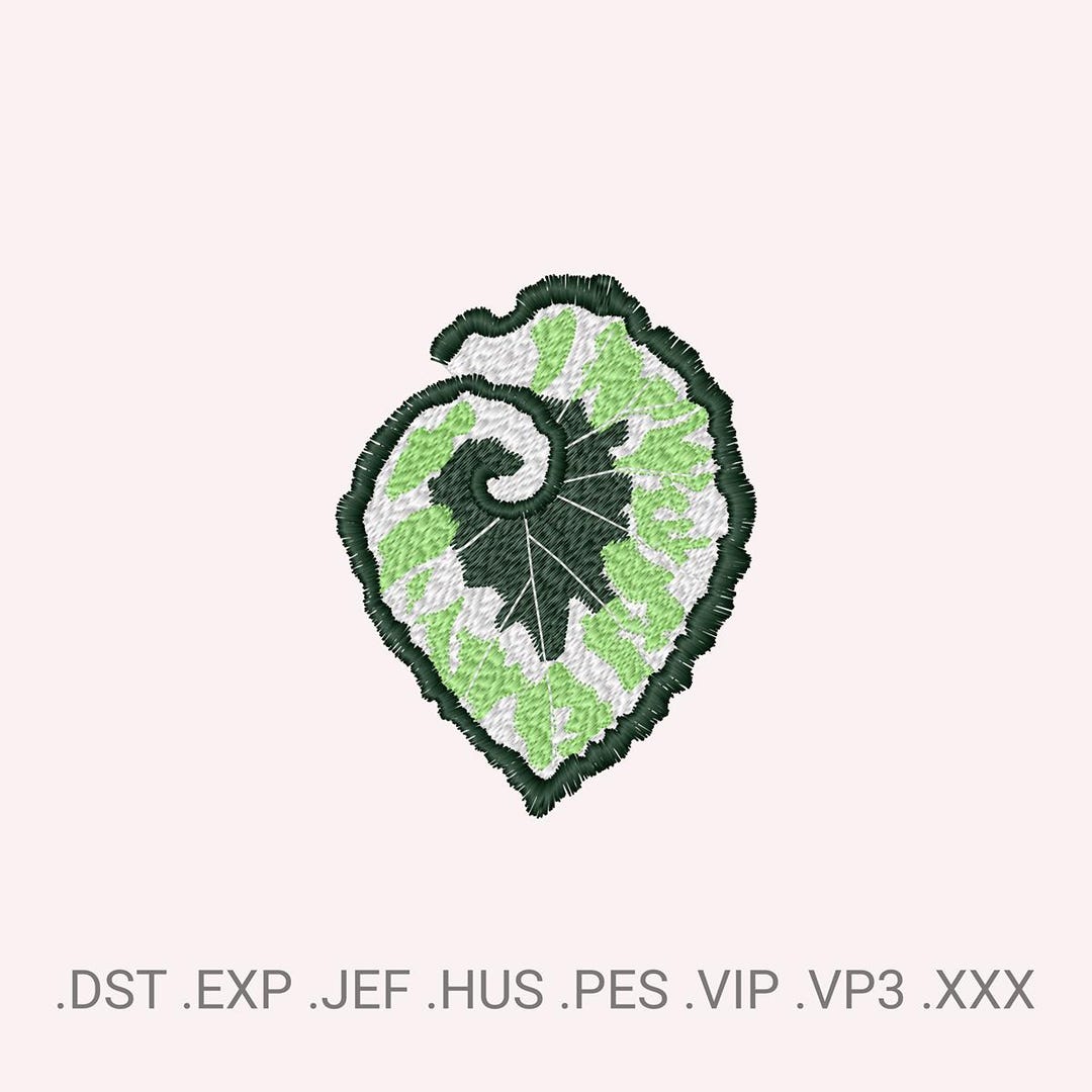 Begonia Machine Embroidery Design: Instant Download, 4 Sizes (DST, PES ...