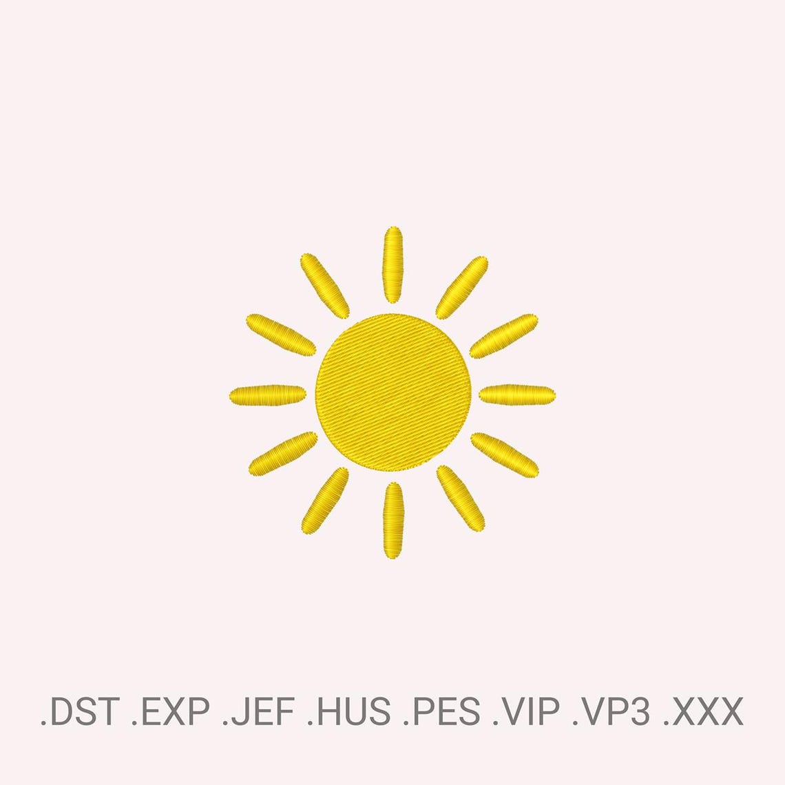 Mini Sun Embroidery Design | Instant Download in 6 Sizes | Sun Machine ...