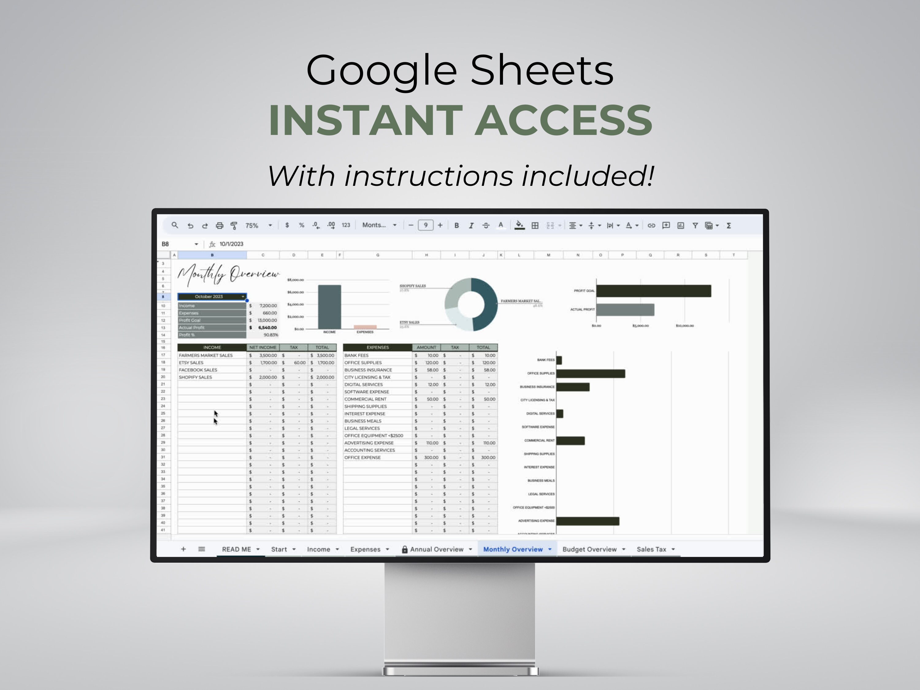 Bookkeeping Spreadsheet for Small Businesses | Bookkeeping Spreadsheet ...