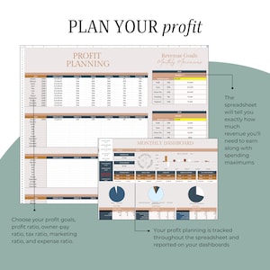 Bookkeeping Spreadsheet for Small Business | Multi-year | Profit ...