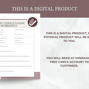 Editable Consultation Worksheet Bookkeeping Firm; Client Acceptance ...