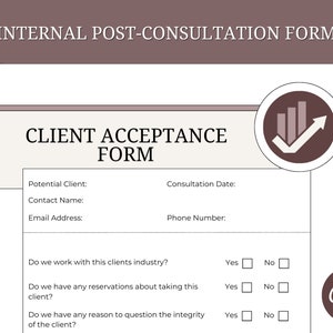 Editable Consultation Worksheet Bookkeeping Firm; Client Acceptance ...