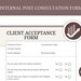 Editable Consultation Worksheet Bookkeeping Firm Client Acceptance Form ...
