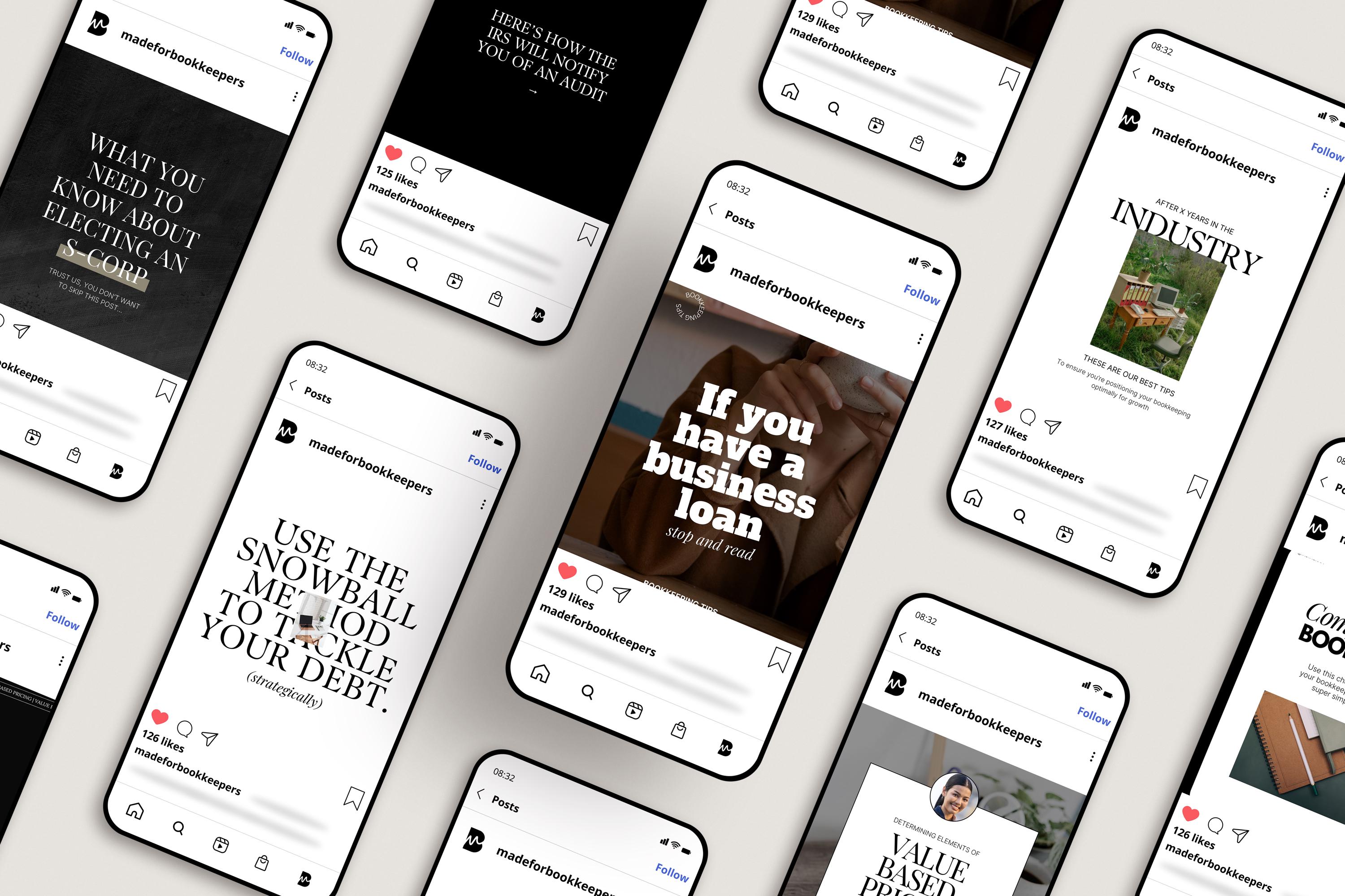 168-day Bookkeeping Social Media Bundle | Made for Bookkeepers | Social ...