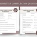 Editable Consultation Worksheet Bookkeeping Firm Client Acceptance Form ...