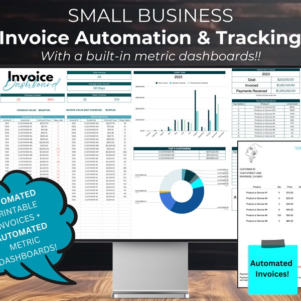 Invoice Dashboard - Etsy