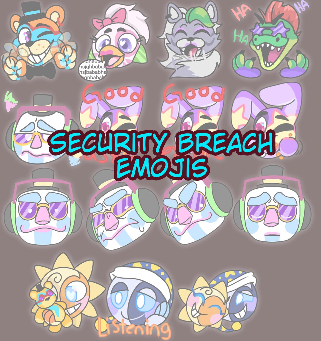Security Breach Main Band FNAF Emojis - Discord, Telegram, Twitch - Etsy