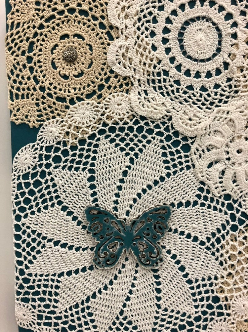 Vintage Doily Wall Art 16 X 20 16-3 Doily - Etsy