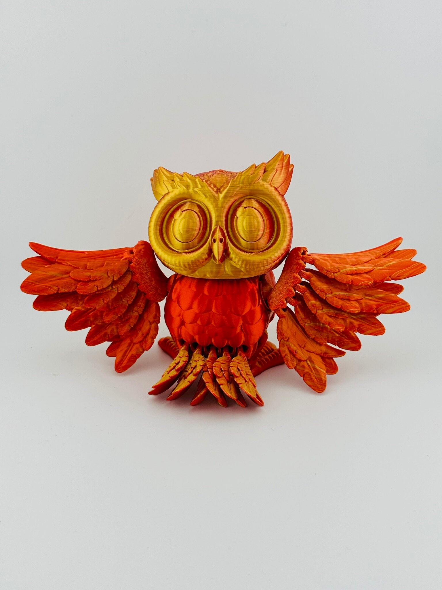 Articulated Owl Toy Flexi Factory Wise Companion With Movable Wings and ...