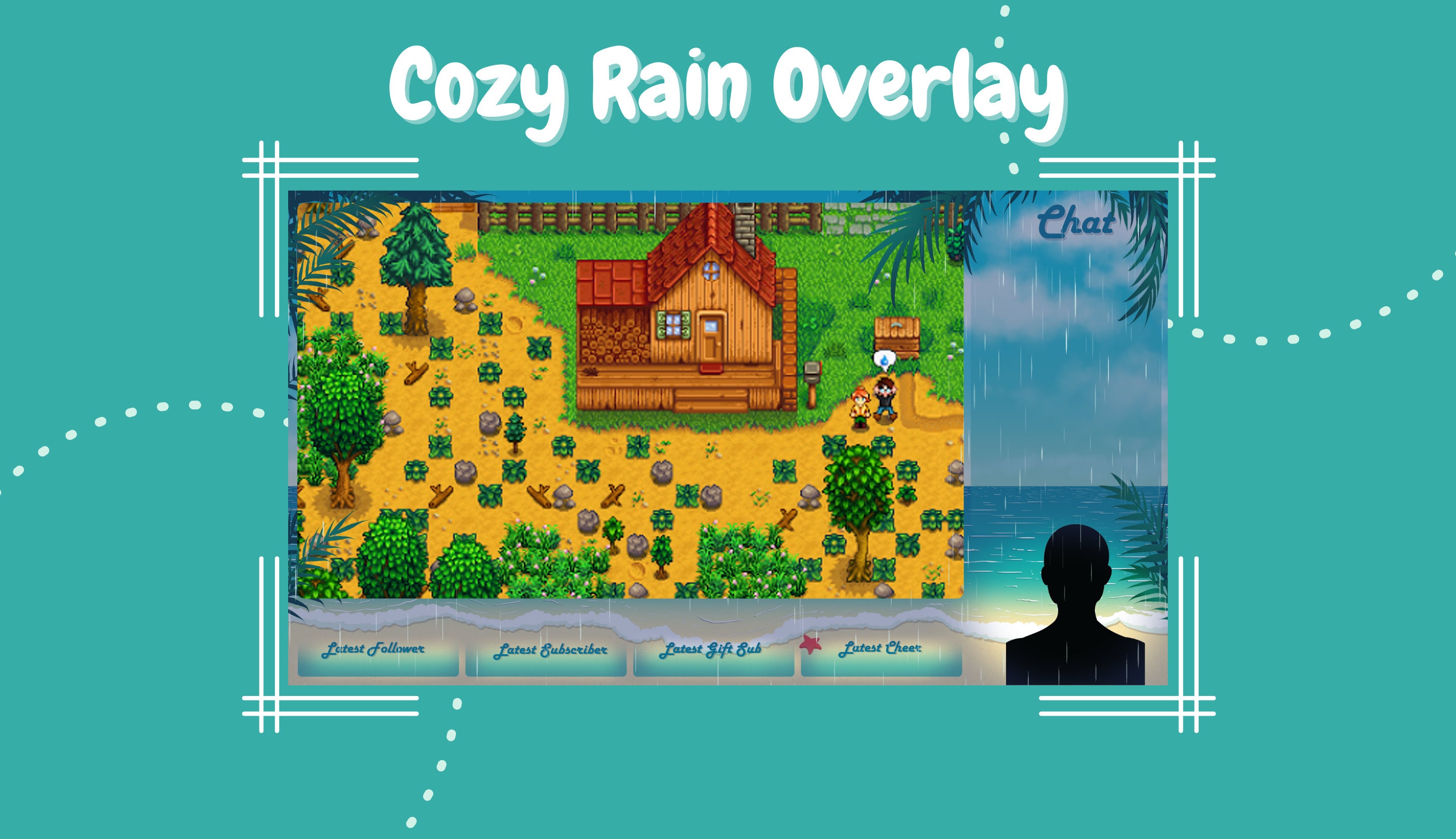 Twitch Stream Overlay - Summer Beach Ocean With Animated Scenes - Etsy