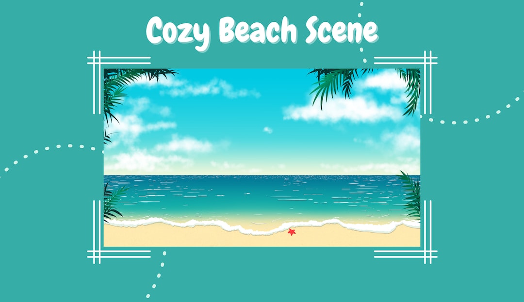 Twitch Stream Overlay - Summer Beach Ocean With Animated Scenes - Etsy