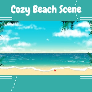 Twitch Stream Overlay - Summer Beach Ocean With Animated Scenes - Etsy