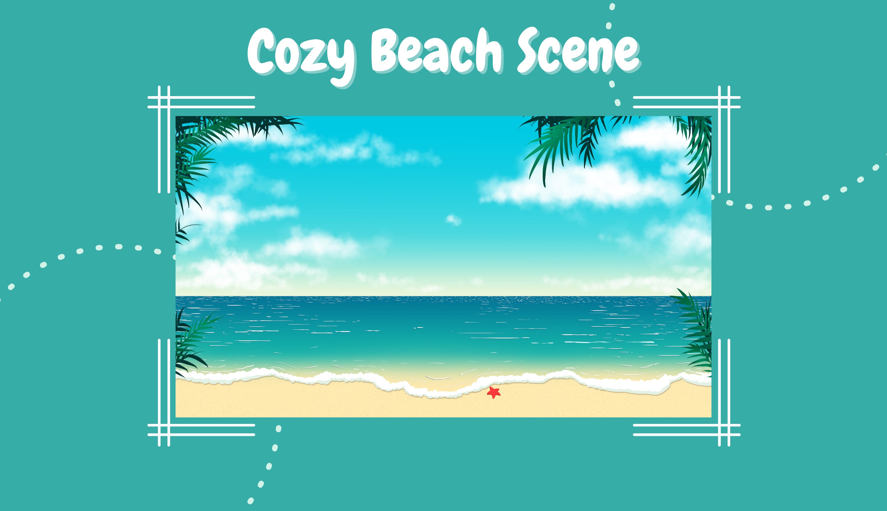 Twitch Stream Overlay - Summer Beach Ocean With Animated Scenes - Etsy