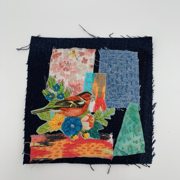 Boro Patch for Jeans, Sew on Patch, Hand Sewn Patch, Embellishment - Etsy