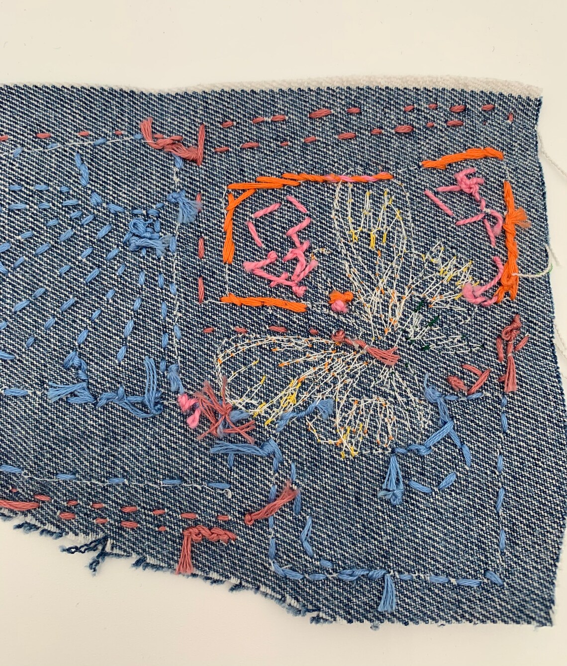 Boro Patch for Jeans, Sew on Patch, Hand Sewn Patch, Embellishment - Etsy