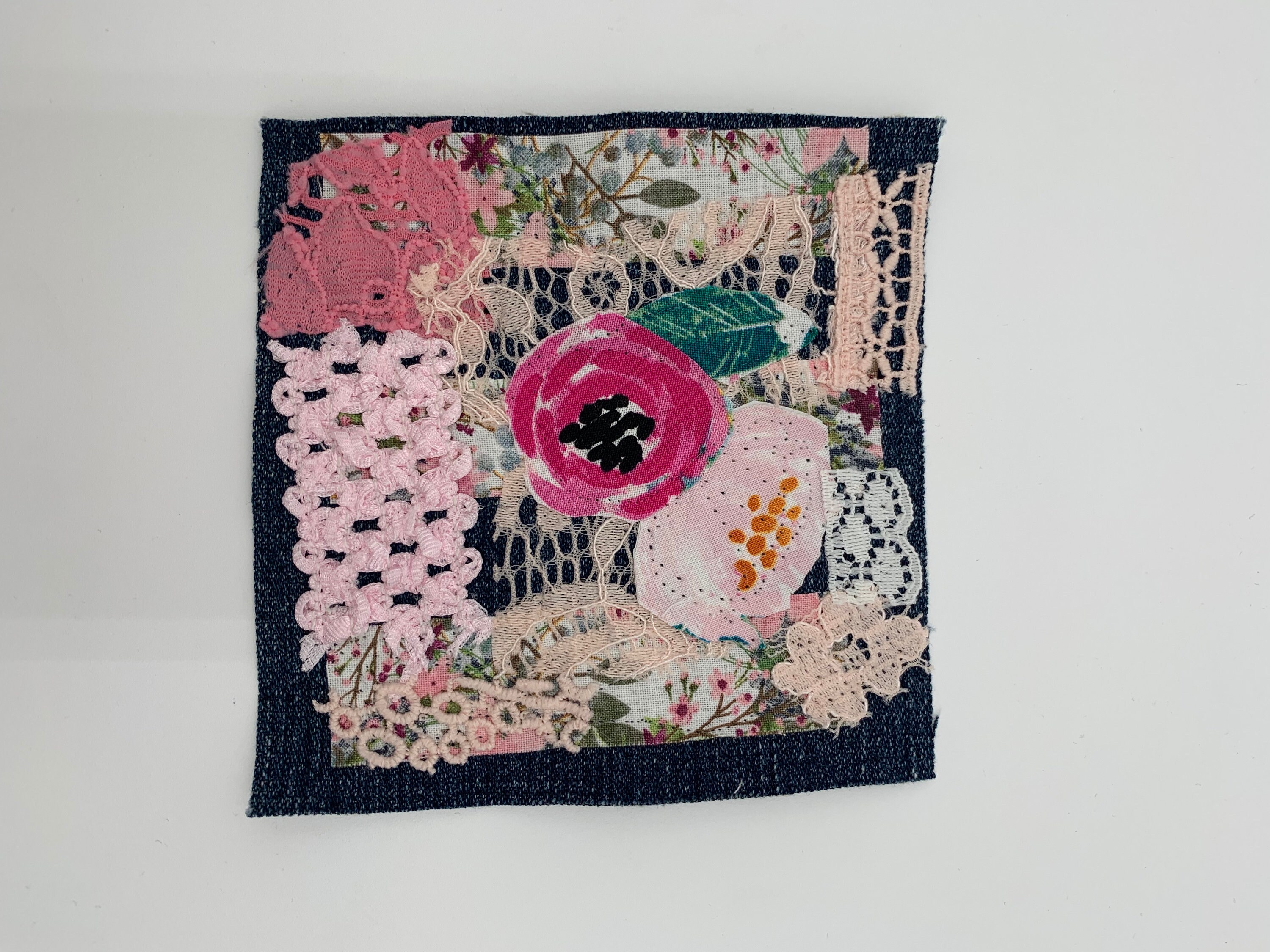 Denim Patch, Up-cycled Denim Patch, Handmade Patch - Etsy