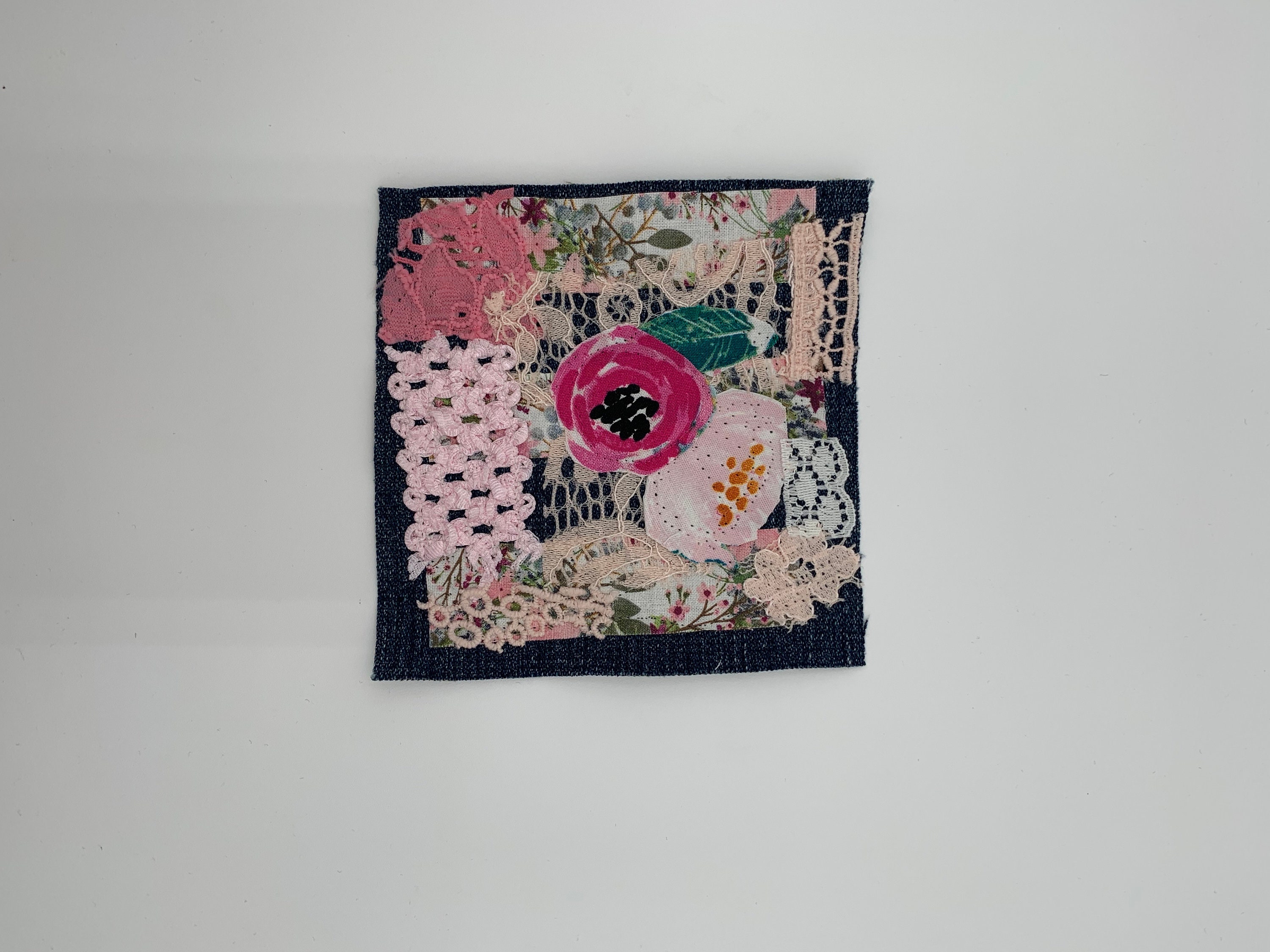 Denim Patch, Up-cycled Denim Patch, Handmade Patch - Etsy