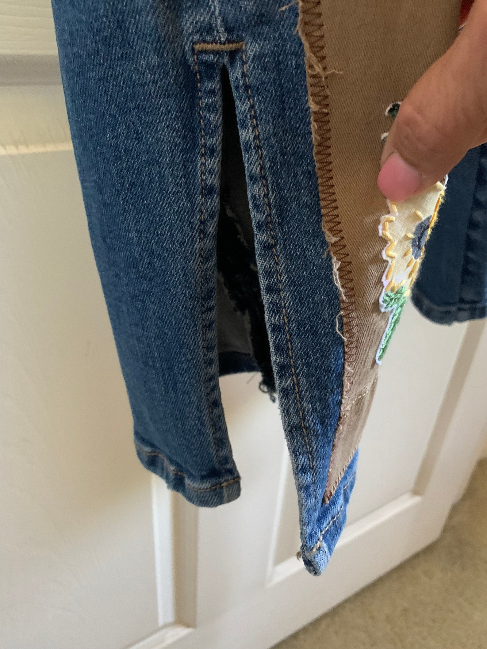 Upcycled Patched Jeans, Womens Size 31 Jeans, Festival Jeans, Boho ...