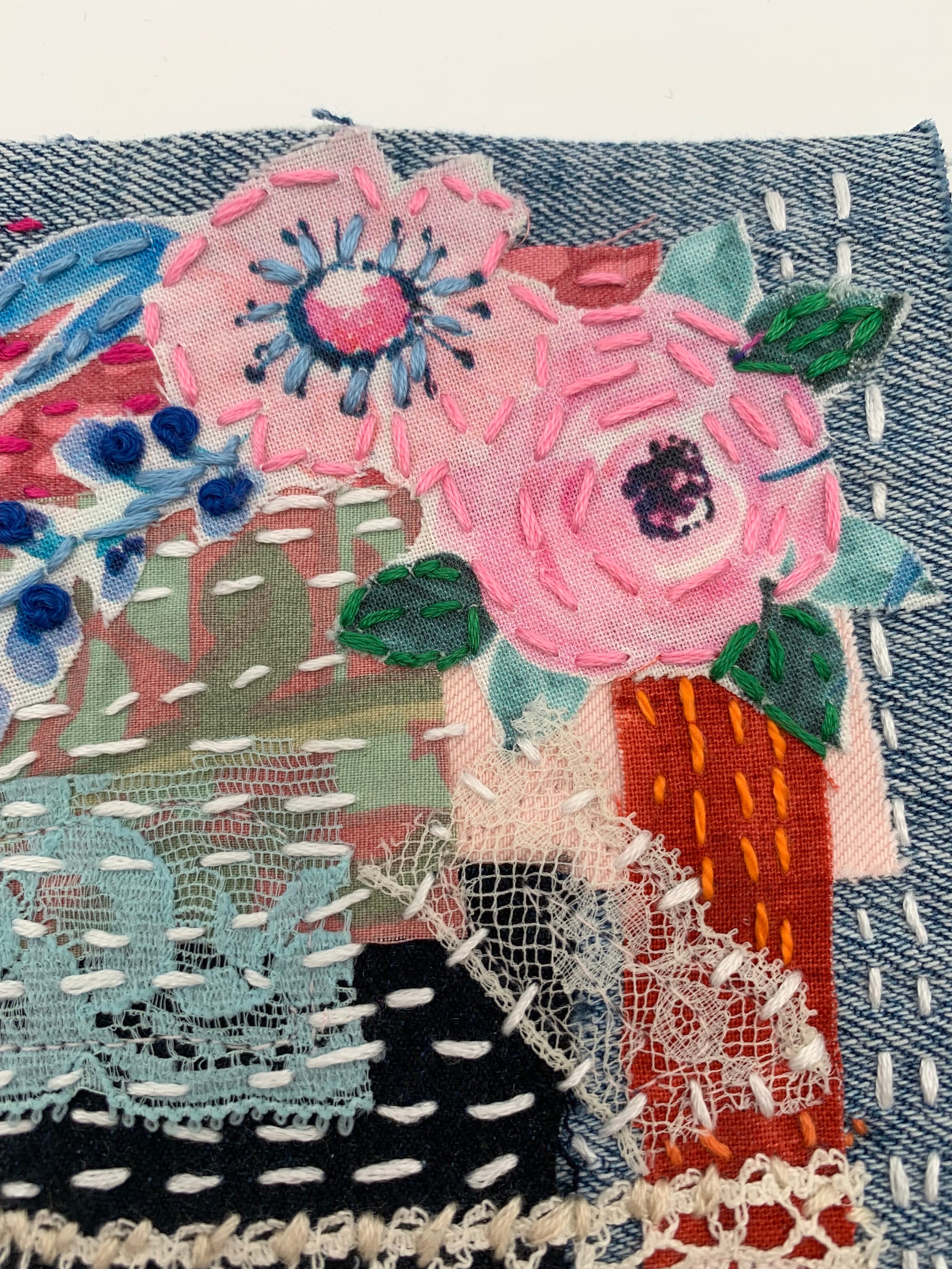 Boro Patch for Jeans, Sew on Patch, Hand Sewn Patch, Embellishment - Etsy