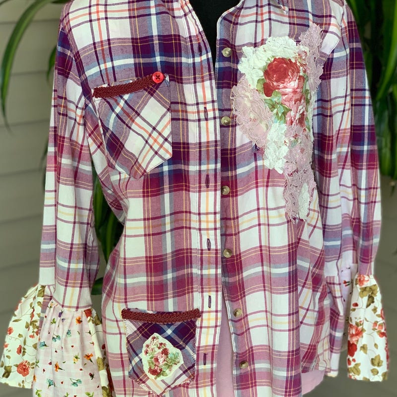 Upcycled Blouse - Etsy