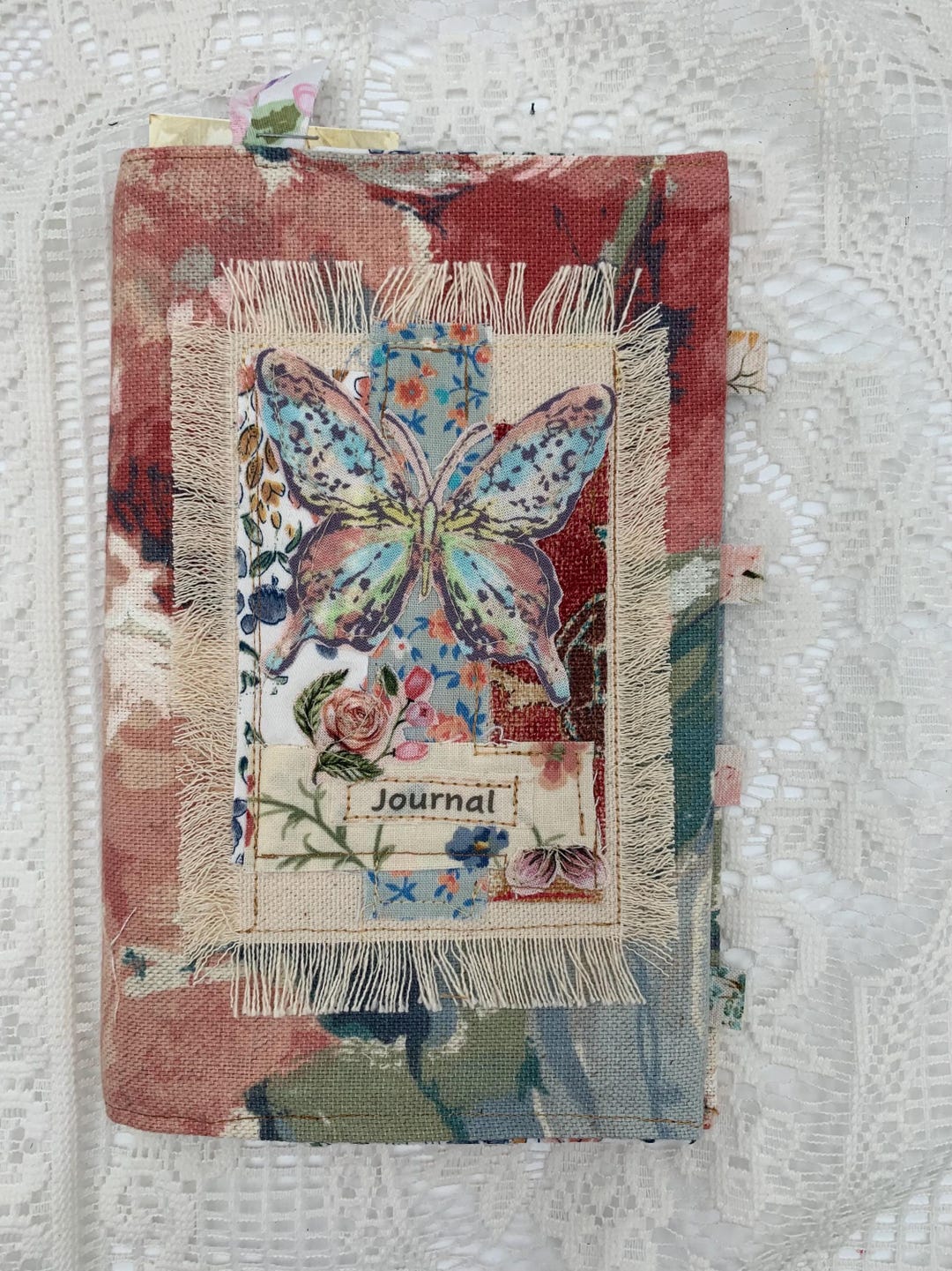 Handmade Upcycled Journal Cover – 5x7 Refillable Notebook – Journal ...
