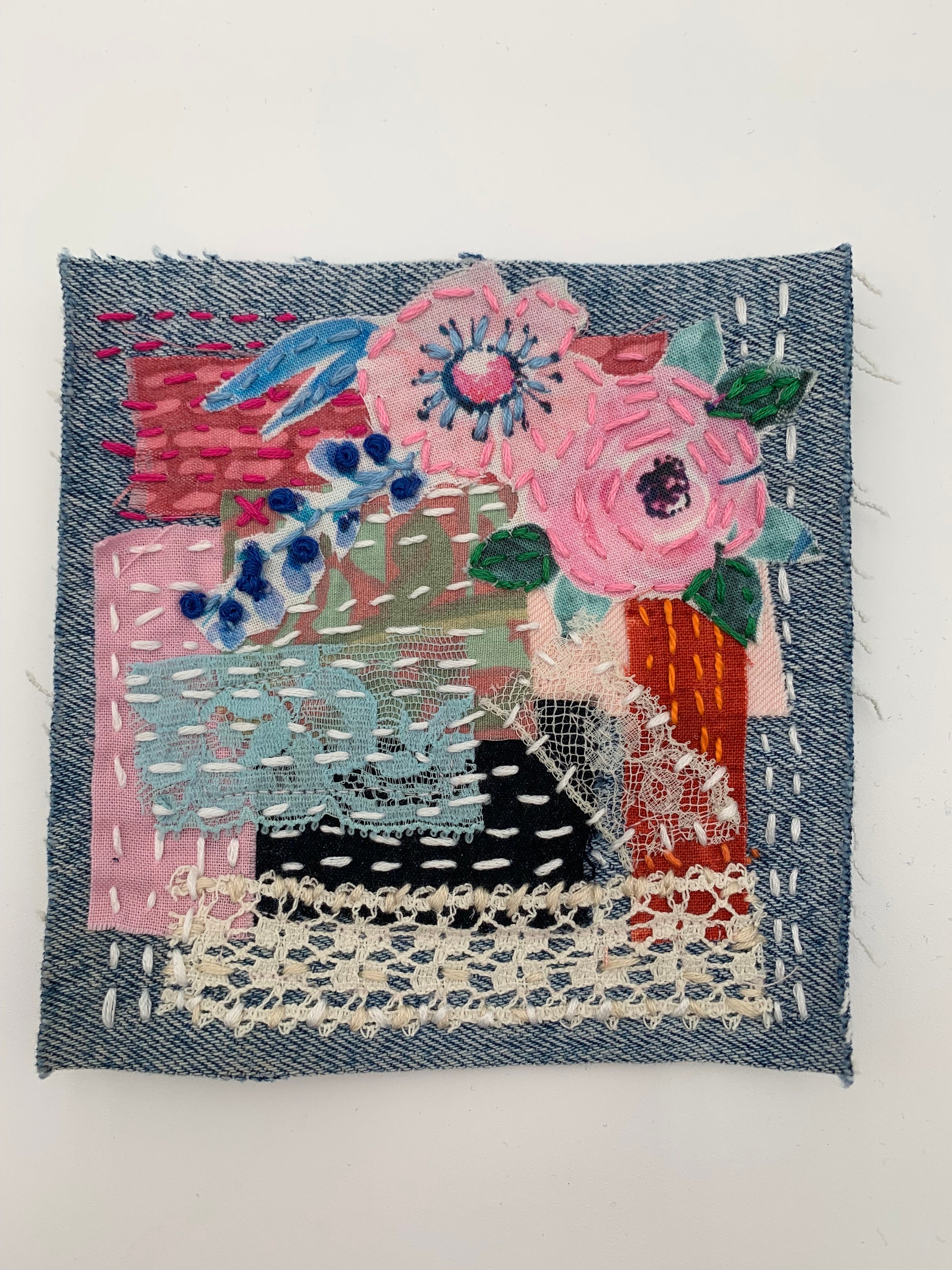 Boro Patch for Jeans, Sew on Patch, Hand Sewn Patch, Embellishment - Etsy