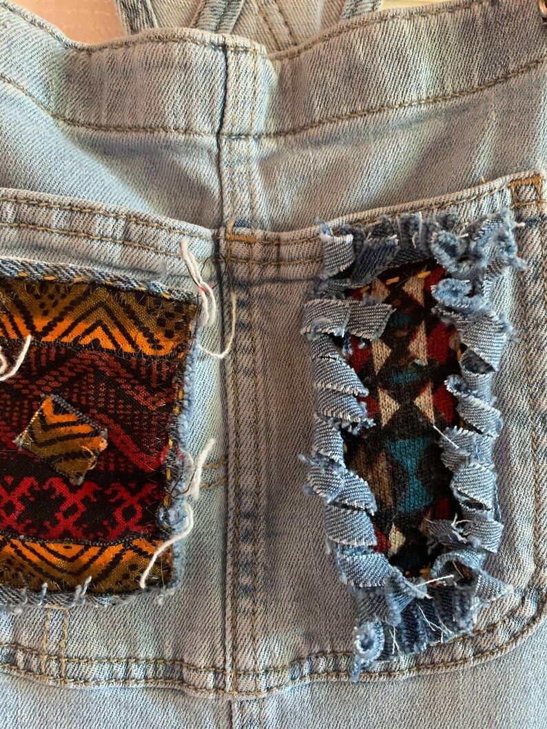 Refashioned Denim Overalls - Etsy