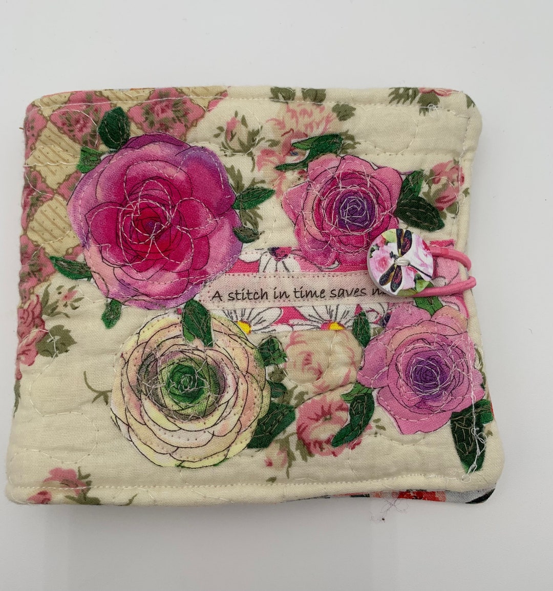Needle Book, Sewing Needle Case, Handmade Needle Book, Vintage Quilt ...