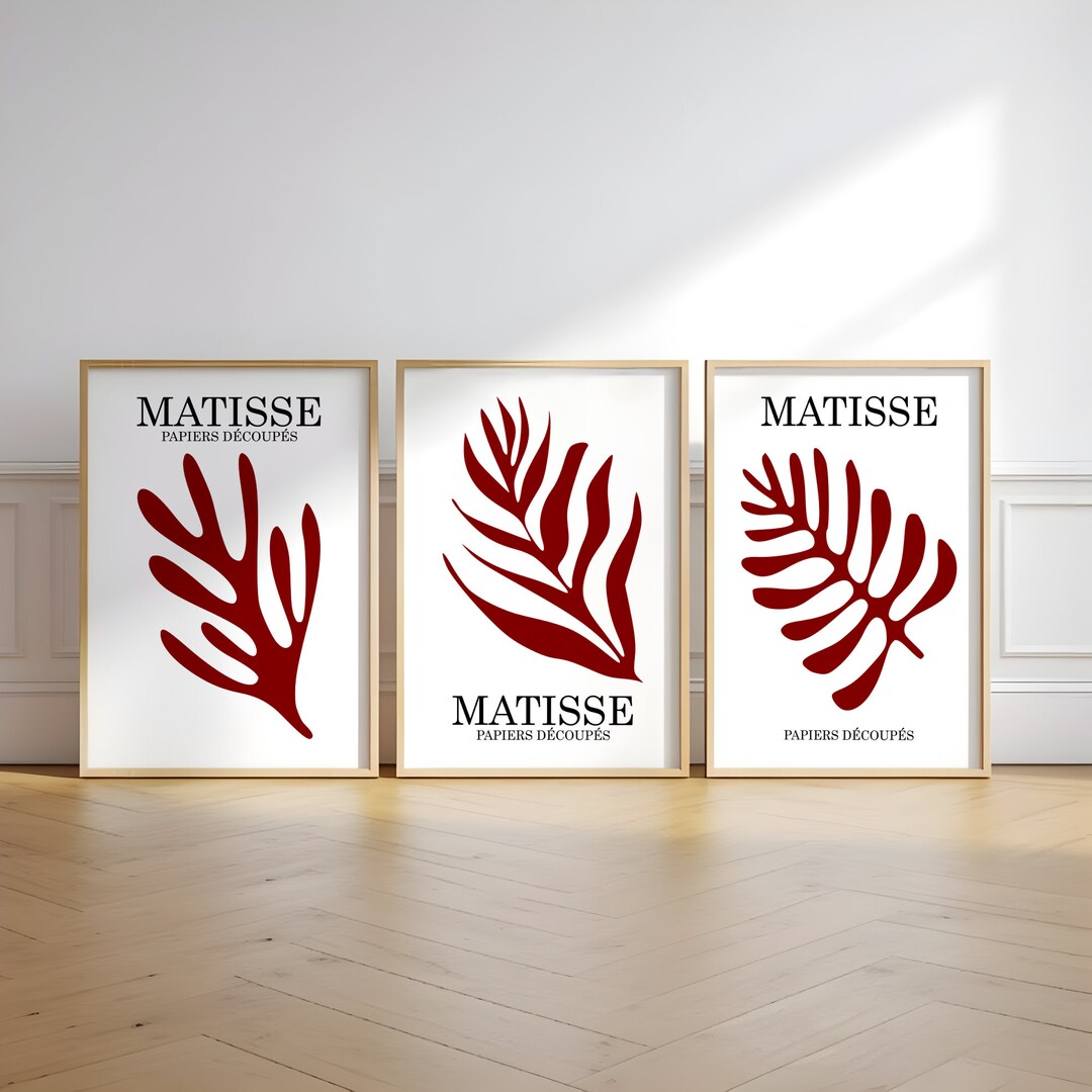 Henri Matisse Set of 3 Wall Art, Matisse Exhibition Poster, Matisse ...