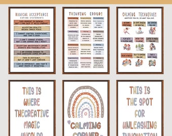 Radical Acceptance Coping Statements, CBT Print, DBT Skills, Therapy ...