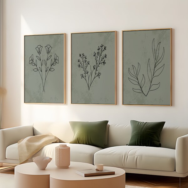Green Line Art - Etsy
